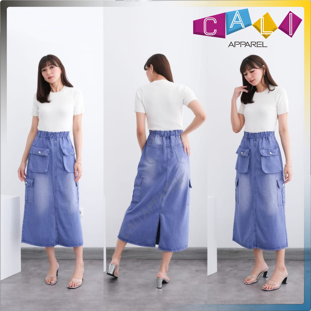 Jual CALI | Jeans Cargo Ballon / Rok Balon Kargo #0340 | Shopee Indonesia