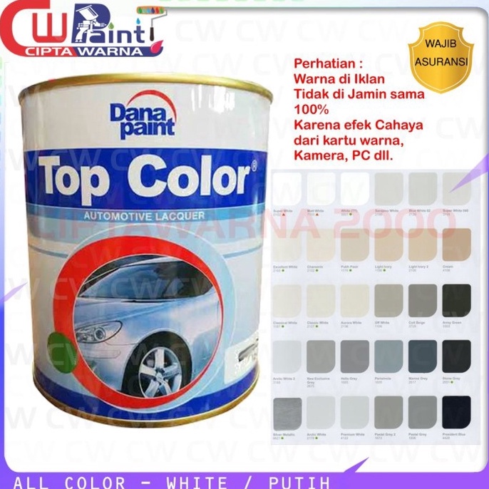 Jual KODE B56T Cat NC Duco Top Color Putih Cream Beige Danapaint Warna ...