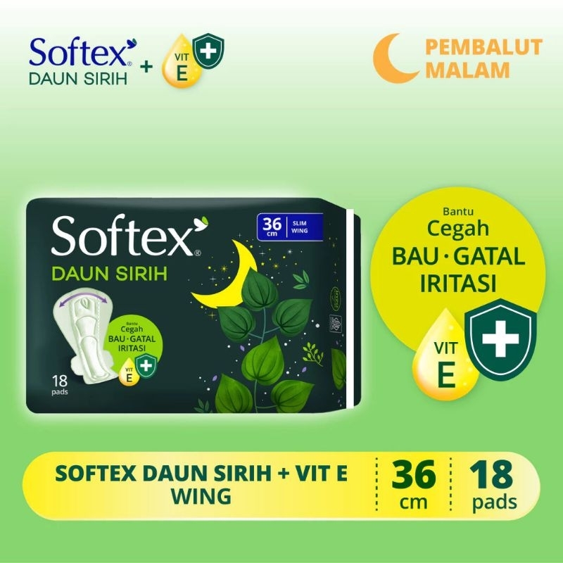 Jual Softex Daun Sirih 36cm 18s (family pack)** | Shopee Indonesia
