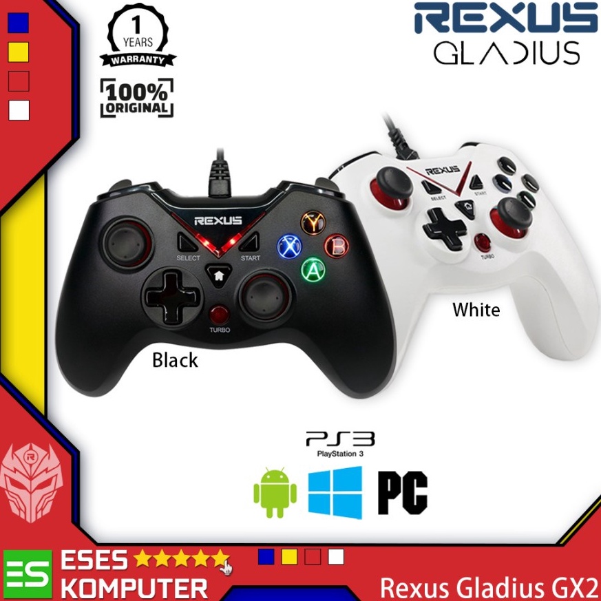 Jual KODE I46T Gamepad Rexus Gladius GX2 GX 2 Gaming Joystick Stick ...