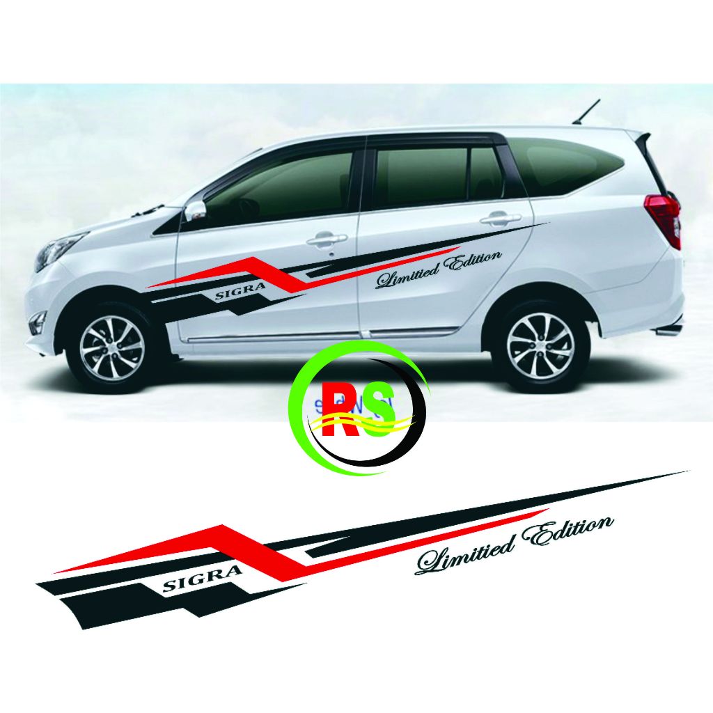 Jual Stiker cutting Mobil Calya sigra Terbaru Lis Aksesoris Sigra putih ...