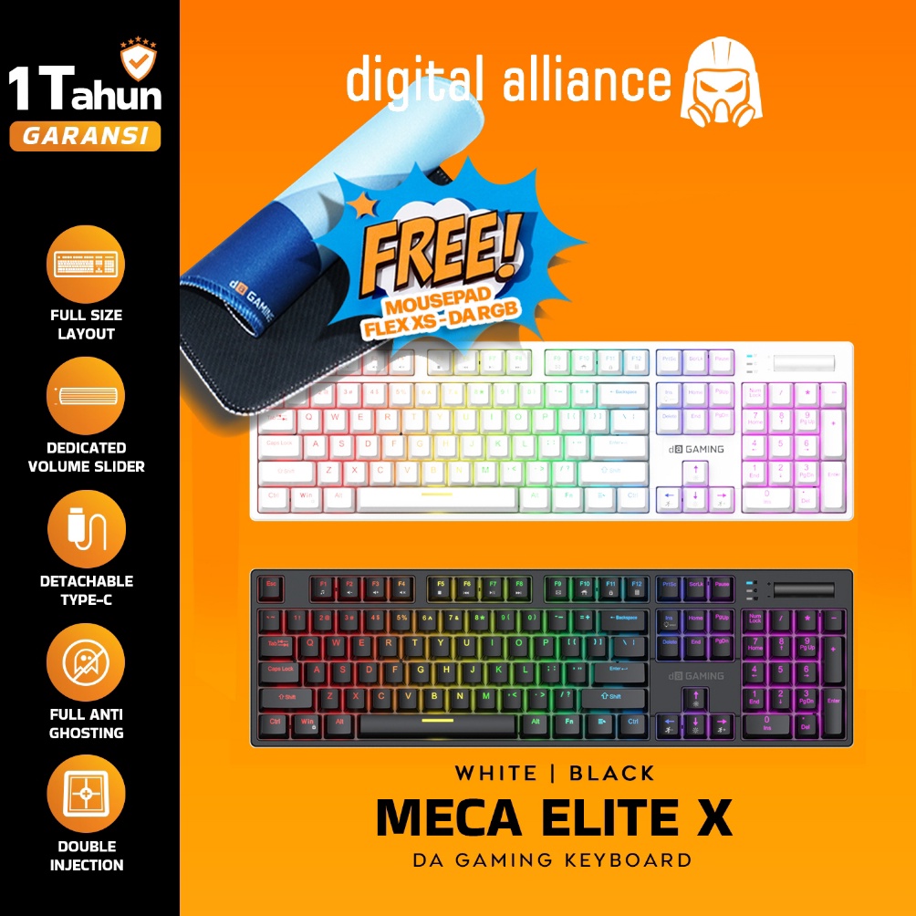 Jual KODE Y12N Keyboard Gaming Digital Alliance Mechanical RGB Anti ...