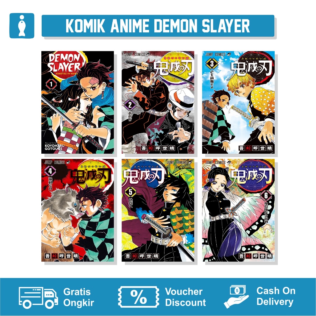 Jual Buku Komik Manga Demon Slayer Vol. 01-23 END by Koyoharu Gotouge ...