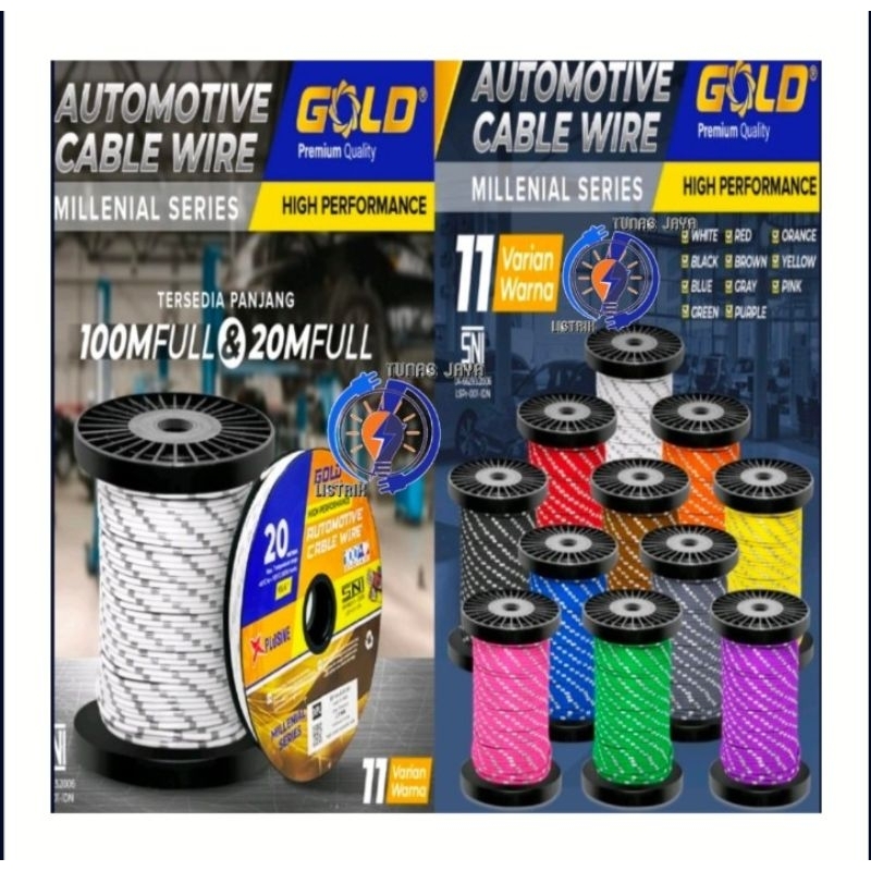 Jual Kabel Bintik / Kabel Gold Auto Wire AVS 0.85x20M Kabel Otomotif ...