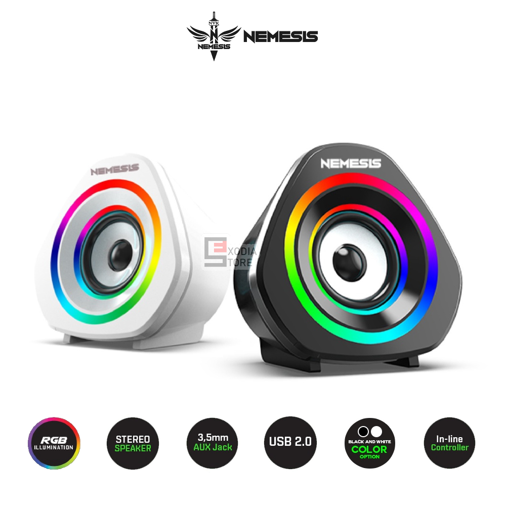 Jual NEMESIS FALCON NYK SPN-08 RGB Illumination Speaker Gaming Stereo ...