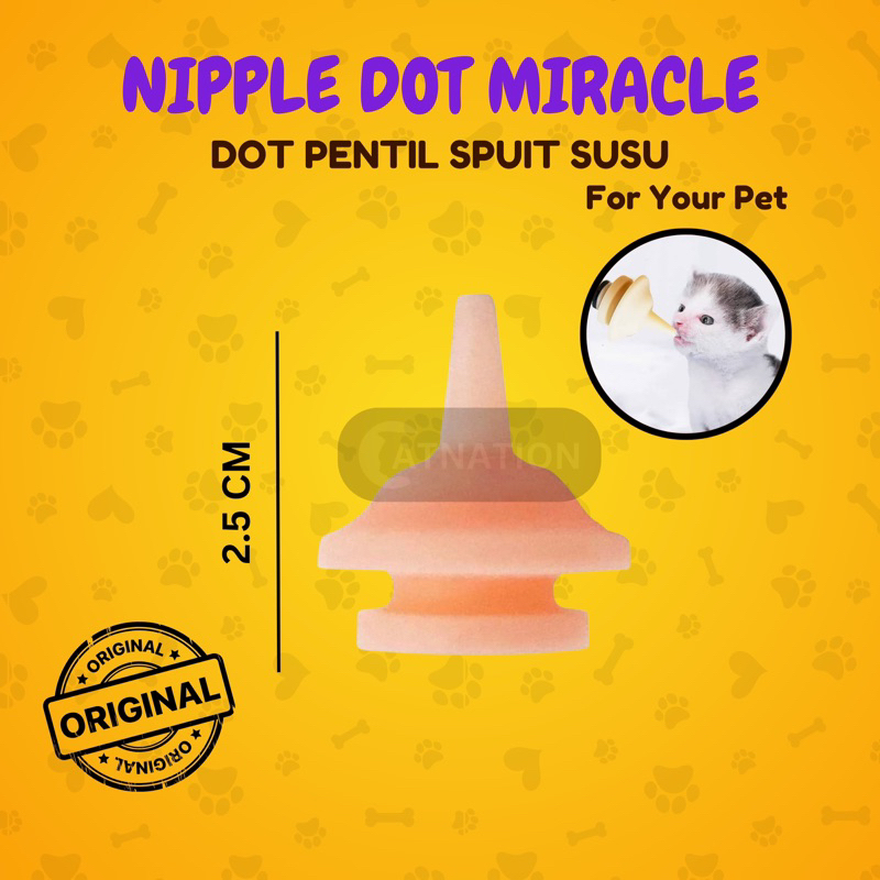 Jual NIPPLE DOT SUSU MIRACLE Hewan Kucing Anjing | Dot Nipple Miracle ...