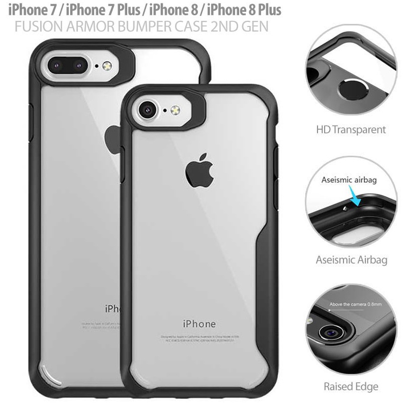 Jual TERUPDATE iPhone 7 Plus iPhone 8 Plus Fusion Armor Bumper Case 2nd Gen | Shopee Indonesia