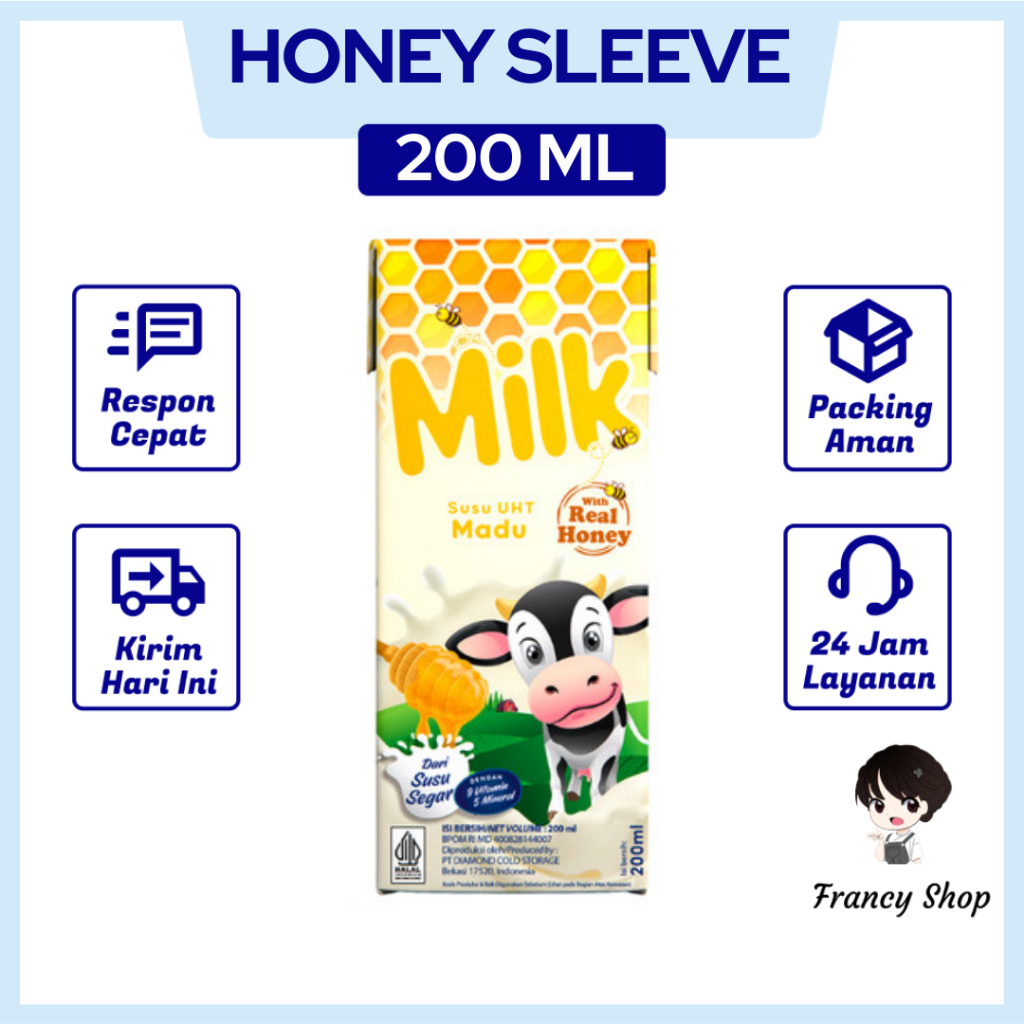 Jual Susu UHT Diamond Milk Honey Susu Kotak Rasa Madu 200 ML | Shopee Indonesia