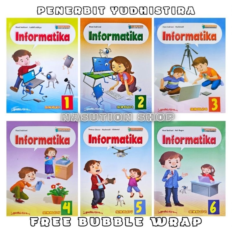 Jual Buku Informatika Kelas 1 2 3 4 5 6 SD/MI Yudhistira Kurikulum ...