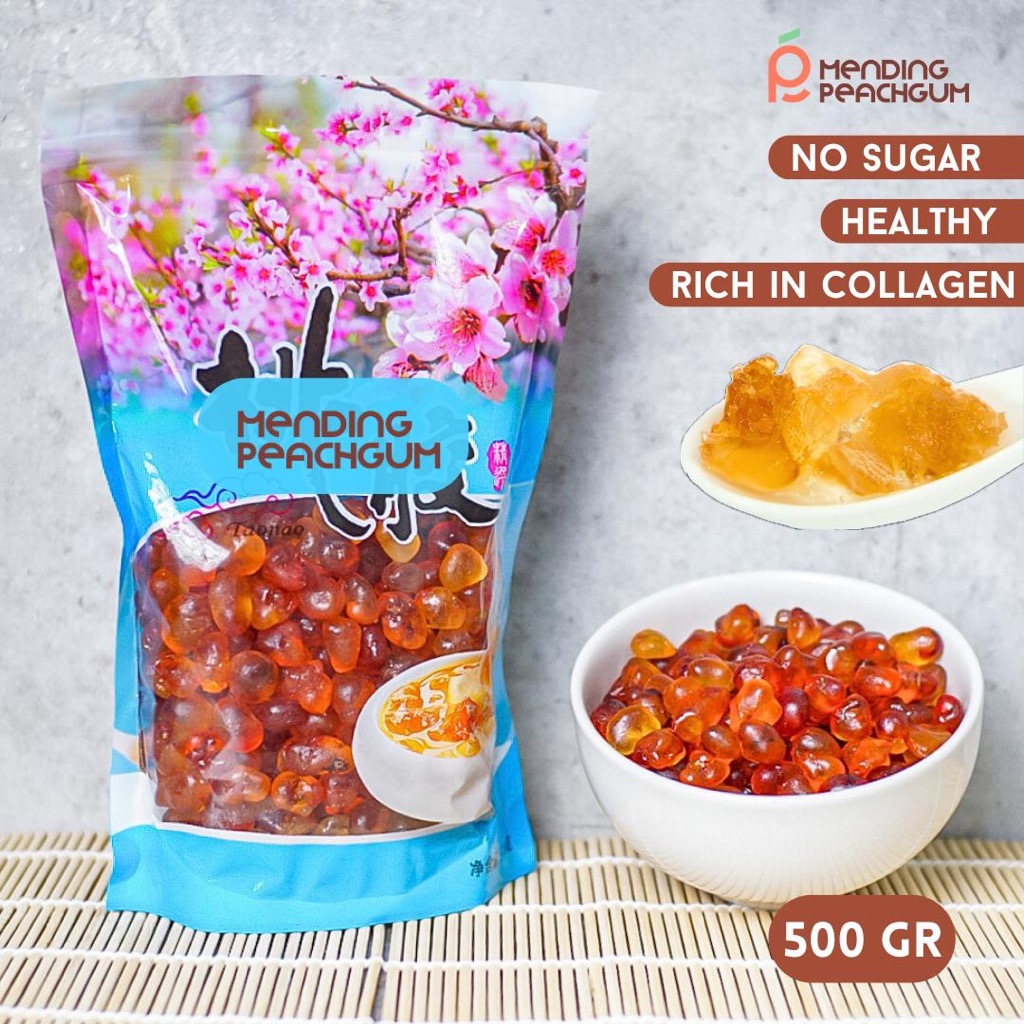 Jual Peach Gum Mutiara Bulat Grade Premium Aaa Tao Jiao Collagen Dari