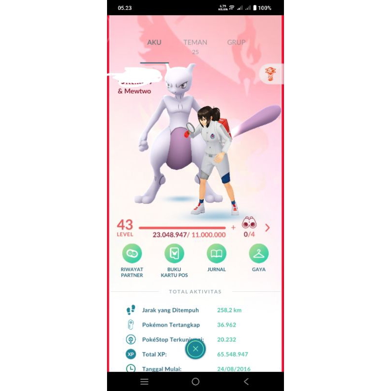 Jual Akun Pokemon Go Lavel 43 Siap Tarung Tahun 2016 dengan Mewtwo ...