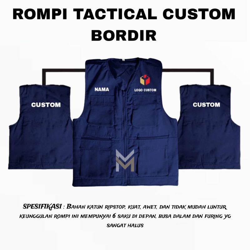 Jual Rompi Tactical Custom Bordir - Rompi Puskesmas - Rompi PPS - Rompi ...