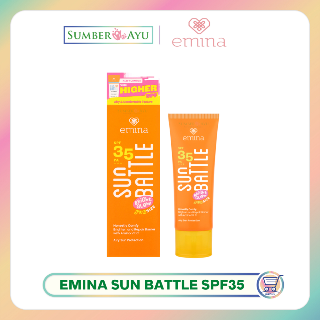 Jual SUMBER AYU Emina Sun Battle SPF 35 PA+++ Sun Protection Fun Size 23 ml | Shopee Indonesia