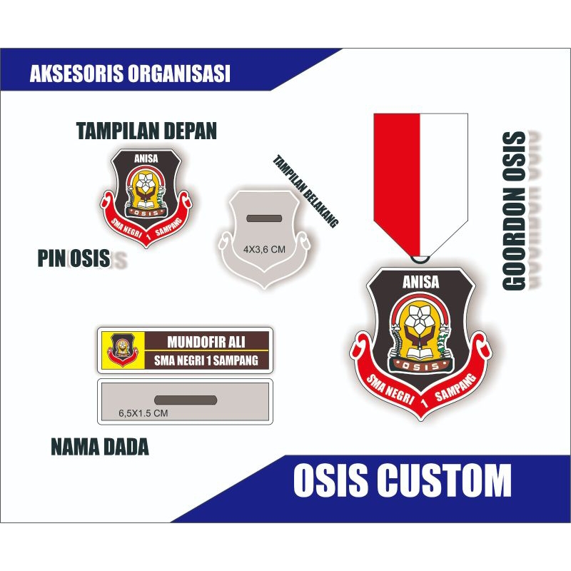 Jual PIN / GORDON OSIS CUSTOM ORGANISASI | Shopee Indonesia