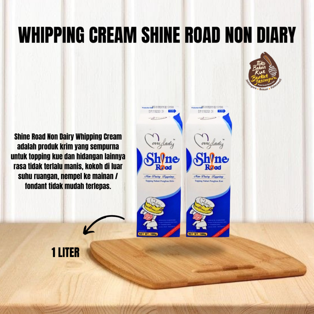 Jual SHINE ROAD NON DIARY WHIPPING CREAM 1 LITER / SHINROAD KRIM KOCOK ...