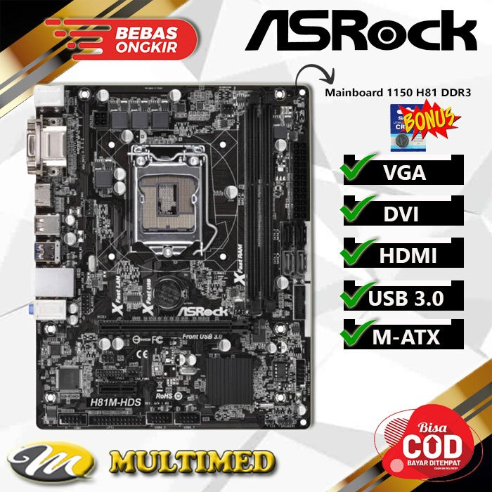Jual Motherboard Soket 1150 H81 DDR3 Merk Asrock | Shopee Indonesia