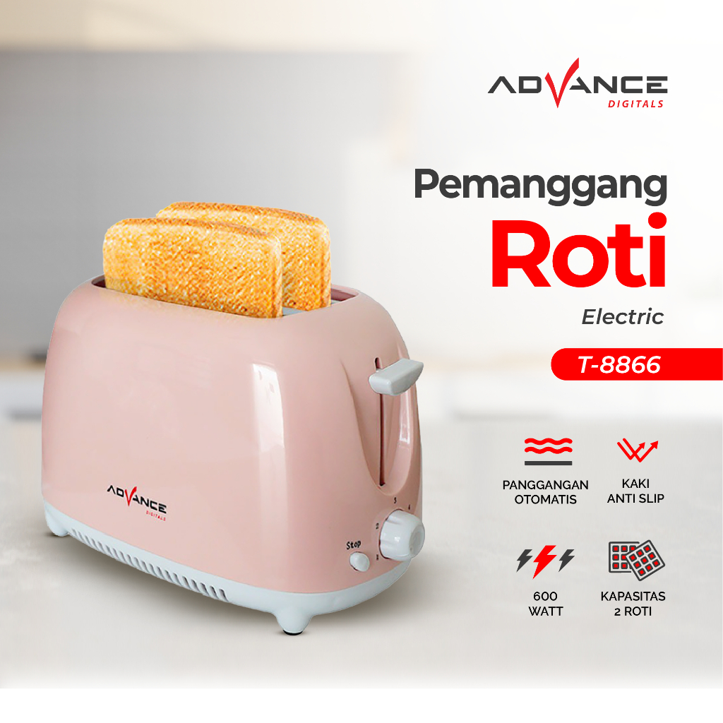 Jual Advance Toaster T-8866 Pemanggang Roti Listrik Toaster Sandwich ...