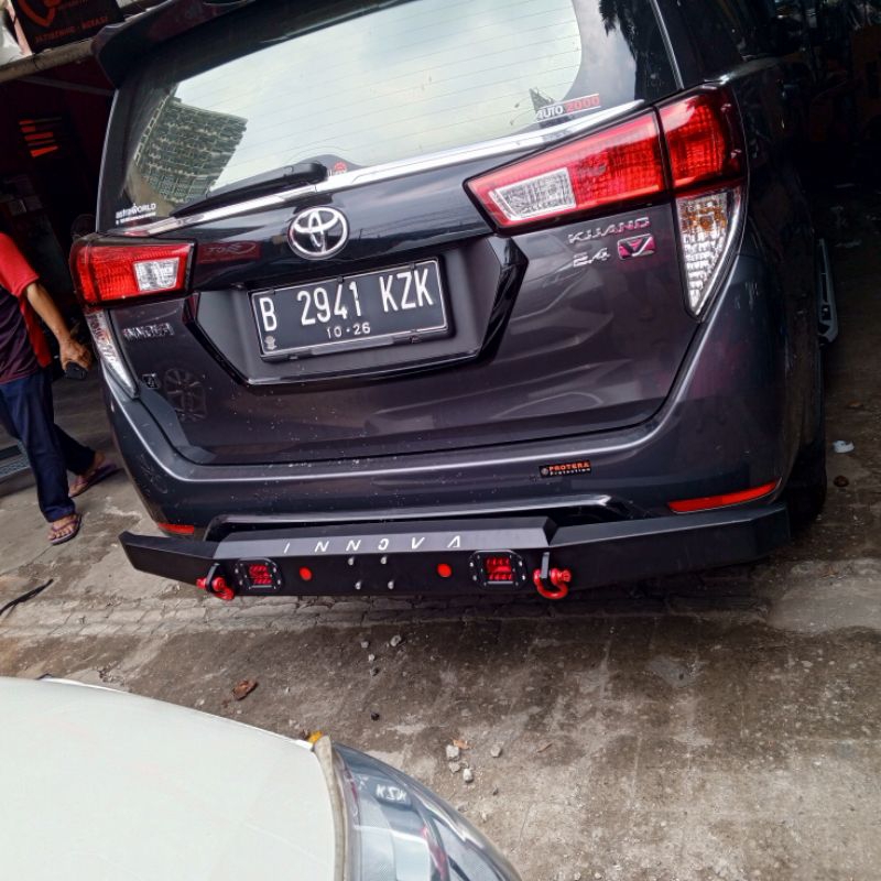 Jual Tanduk pengaman bumper belakang mobil Toyota Innova reborn model ...