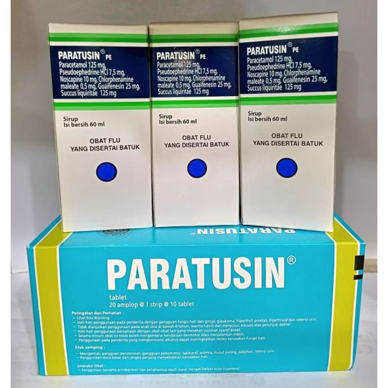 Jual Paratusin Tablet | Paratusin Sirup - Meredakan demam,batuk & pilek ...