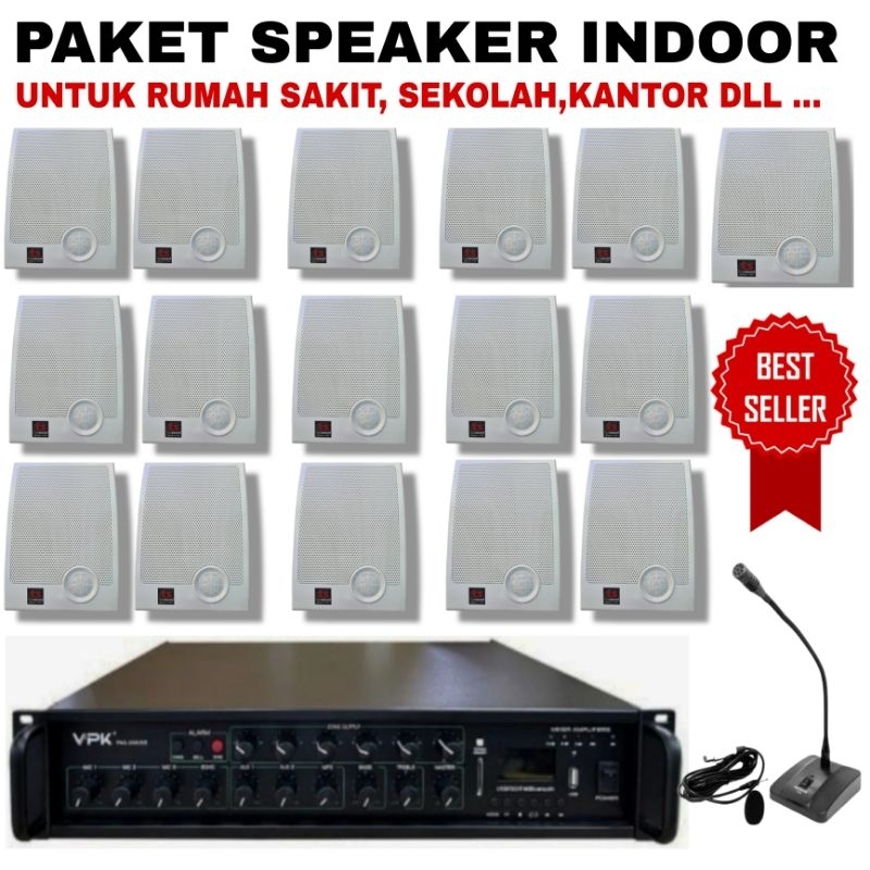 Jual Paket Sound System indoor sekolah,kantor, rumah sakit,16 titik ...