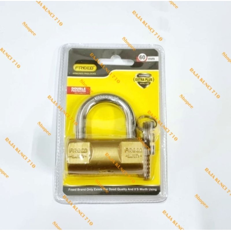 Jual Gembok Pagar Kuningan Model Balok Tebal 40 50 60mm FREED -Gembok ...