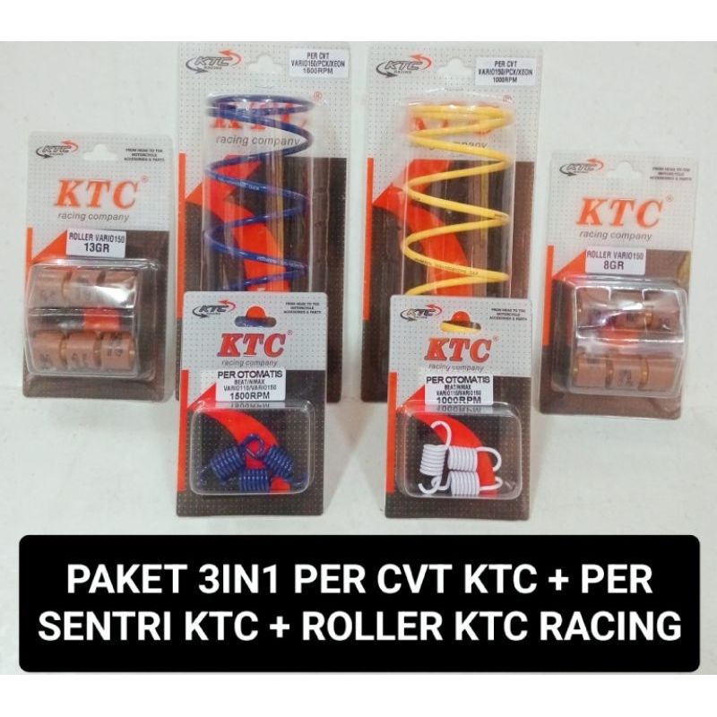 Jual PAKETAN KIRIAN MATIC 3IN1 PER CVT KTC PLUS ROLLER KTC PLUS PER ...