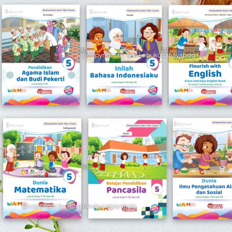 Jual Buku Tiga Serangkai SD Kelas 5 Kurikulum Merdeka PAI B.indonesia English Matematika IPAS ...