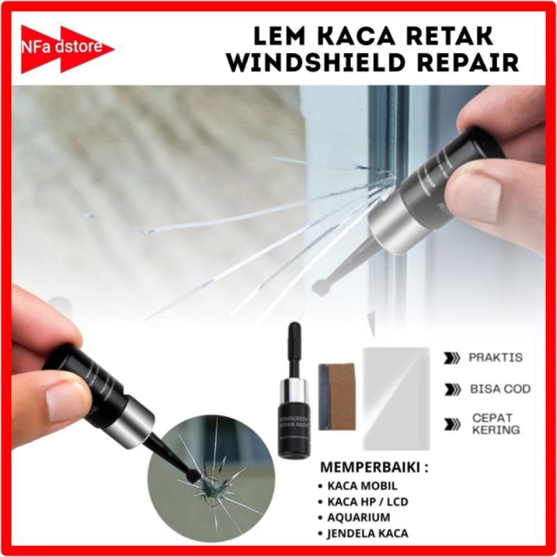 Jual Lem Kaca Mobil Retak Glass Crack Repair Alat Perbaikan Kaca Retak ...