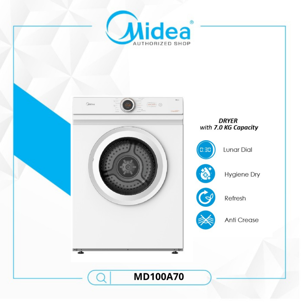 Jual Midea Tumble Dryer Kapasitas 7 Kg Model MD100A70 | Shopee Indonesia