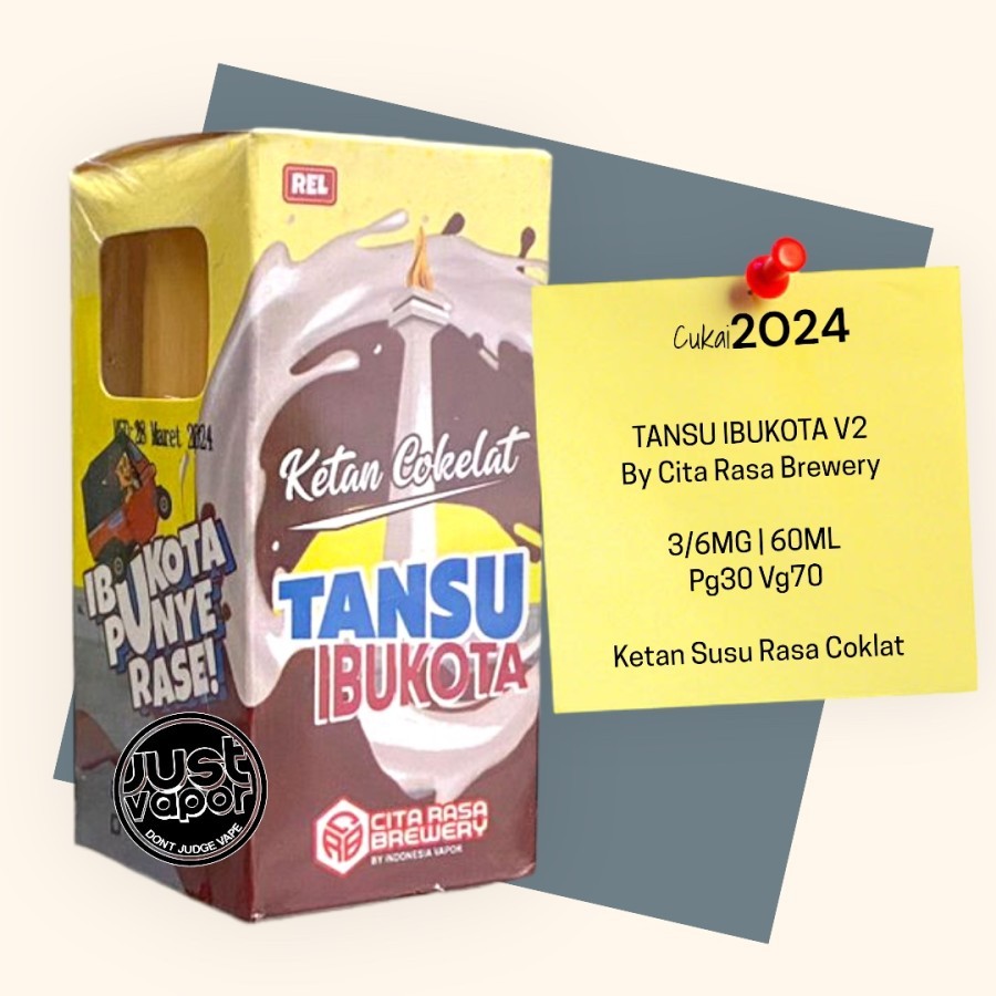 Jual TANSU V2 KETAN SUSU COKELAT 60ML by CITA RASA BREW - 3MG 6MG TANSU IBUKOTA | Shopee Indonesia