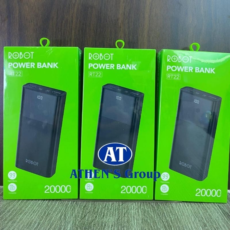 Jual POWERBANK ROBOT RT22 20000MAH | Shopee Indonesia