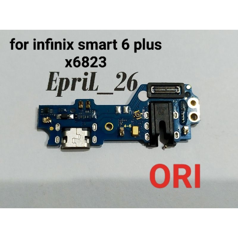 Jual CONNECTOR CHARGER INFINIX SMART 6 PLUS X6823 ORI + MIC PAPAN KONEKTOR CAS INFINIX SMART 6 ...