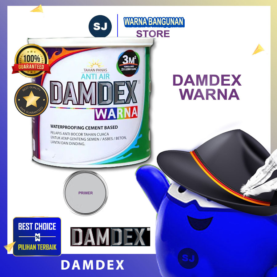 Jual CAT DAMDEX WARNA PELAPIS ANTI BOCOR WATERPROOFING 0.8 kg | Shopee ...