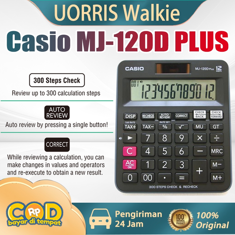 Jual Kalkulator Scientific Casio MJ-120D PLUS DJ-120D PLUS FX-991ES Plus - Check & Correct ...