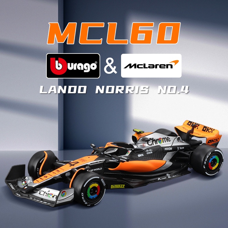 Jual KODE H86I Bburago 223 143 McLaren MCL6 4 Lando Norris MCl36 F1 ...