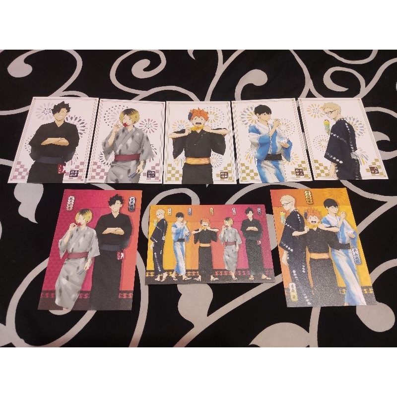Jual Official Postcard Haikyuu Kimono/Yukata Tokyo 2020 Kuro Tetsuro Kenma Kozume Shoyo Hinata ...