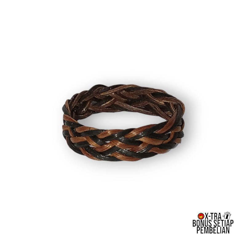 Jual Cincin Simpai 9 Single Coklat Triple hitam Resam/Rotan Asli ...