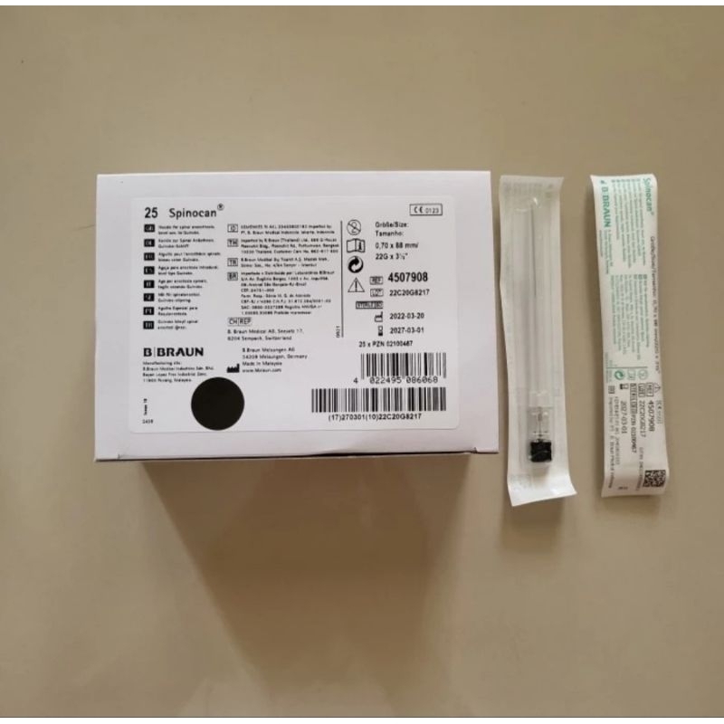 Jual Spinocan 22 BBRAUN / Spinocan 22G / Spinal Needle 22G BBRAUN ...