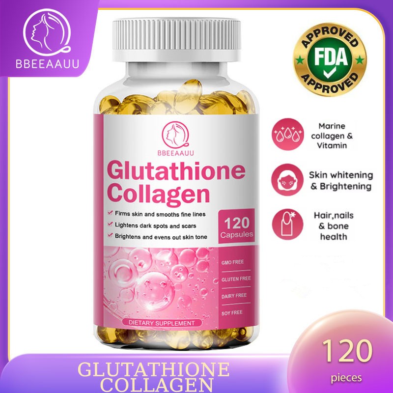 Jual BBEEAAUU Glutathione Collagen Capsules Whitening Skin Anti Aging ...