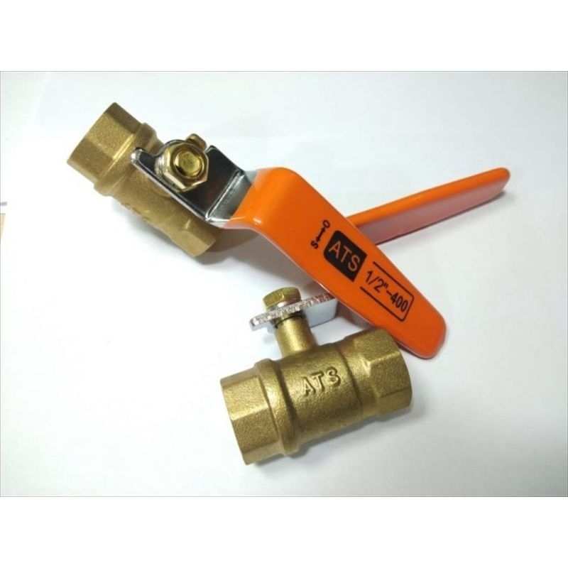 Jual Ball Valve Stop Kran Kuningan Ats 1/2" - 3/4" - 1" | Shopee Indonesia