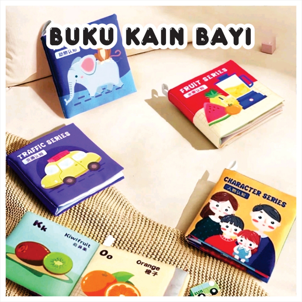 Jual Buku Bantal Bayi Buku Cerita Bayi Kain Soft Book Mainan