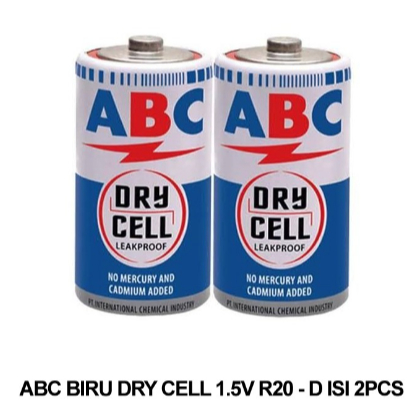 Jual ABC - Baterai / Batre / Battery Besar R20 Biru / Type D / Dry Cell ...