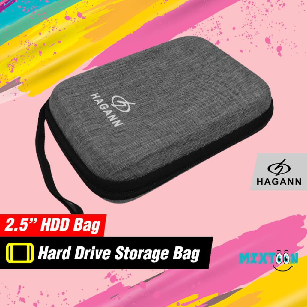 Jual HAGANN HDA-E02 HDD/SSD 2.5” Protection Case Dompet Hardisk External Tempat Penyimpanan ...