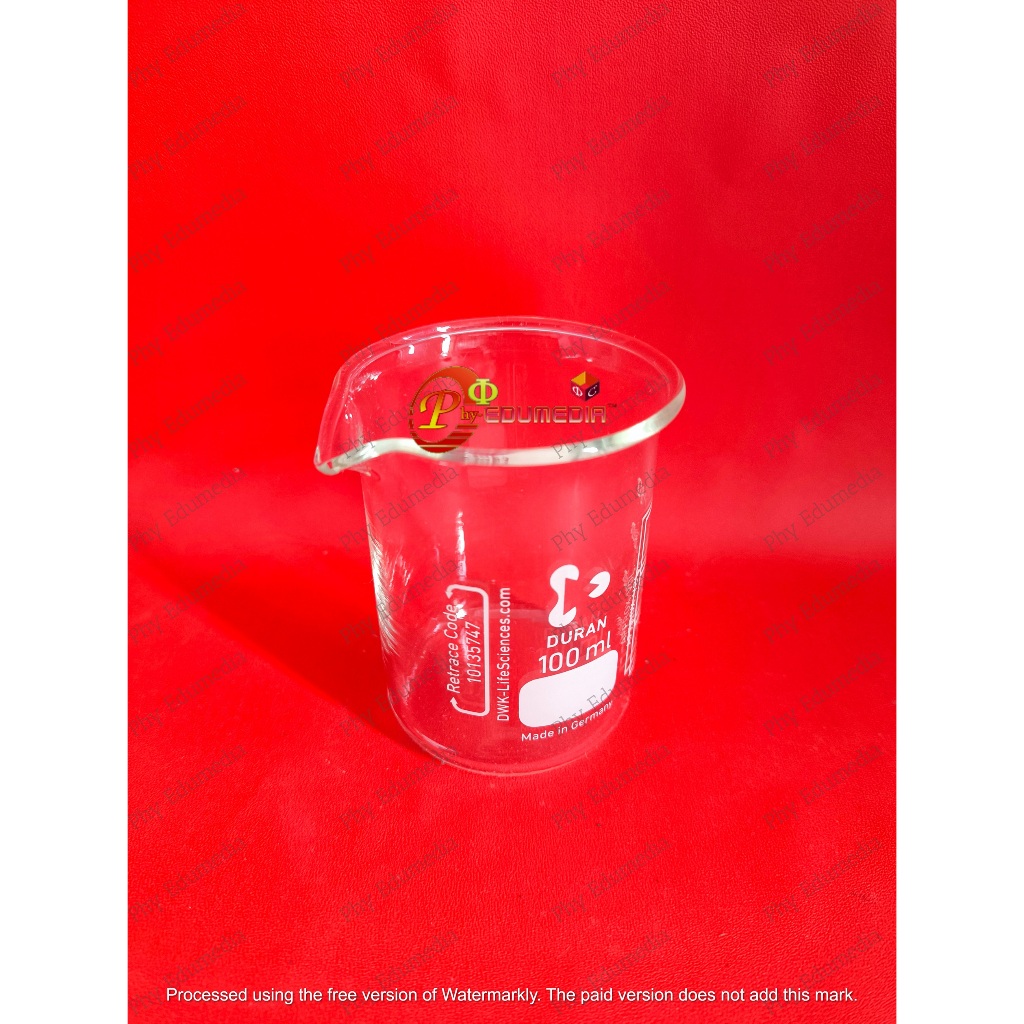 Jual Beaker / Beaker 100ml Duran / Beaker Glass 100ml / Gelas Kimia ...