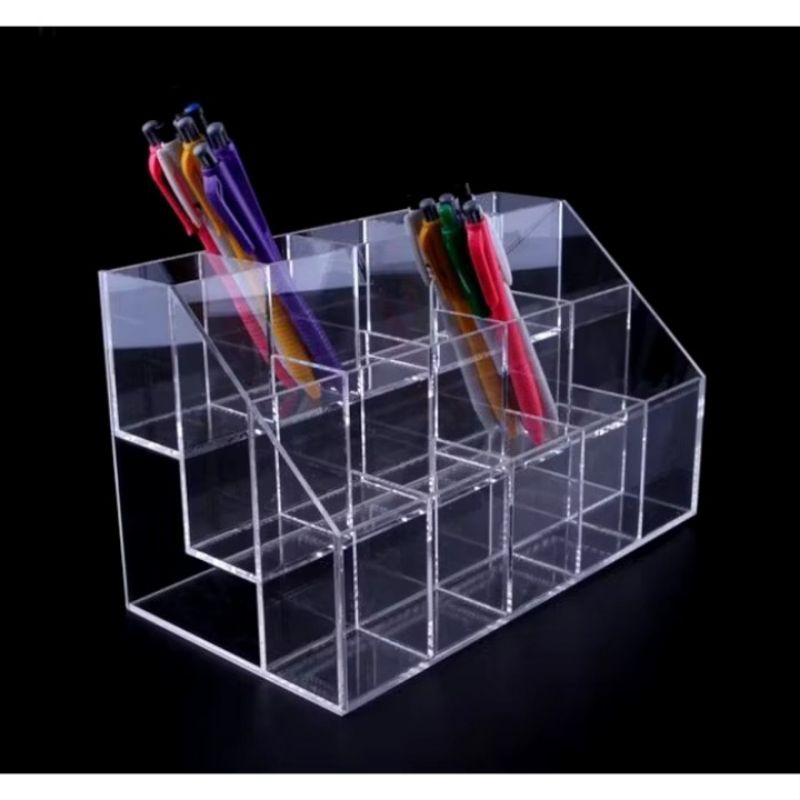 Jual Akrilik Atk/ display akrilik/rak pulpen akrilik | Shopee Indonesia