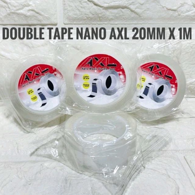Jual Axl Double Tape Nano 20MM/Double Tape Bening/Double Tape Perekat ...