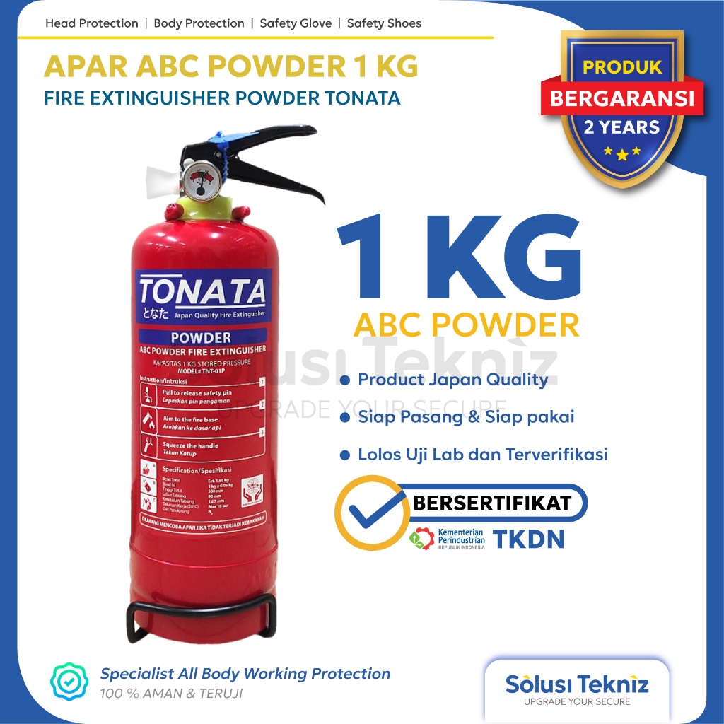 Jual Apar 1Kg Mobil ABC Dry Powder Set Komplit / Tabung Pemadam Car Fire Extinguisher Tonata ...