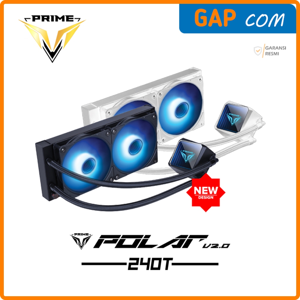 Jual CPU Cooler Prime Polar 240T V2 ARGB Water Cooling Radiator Aura ...