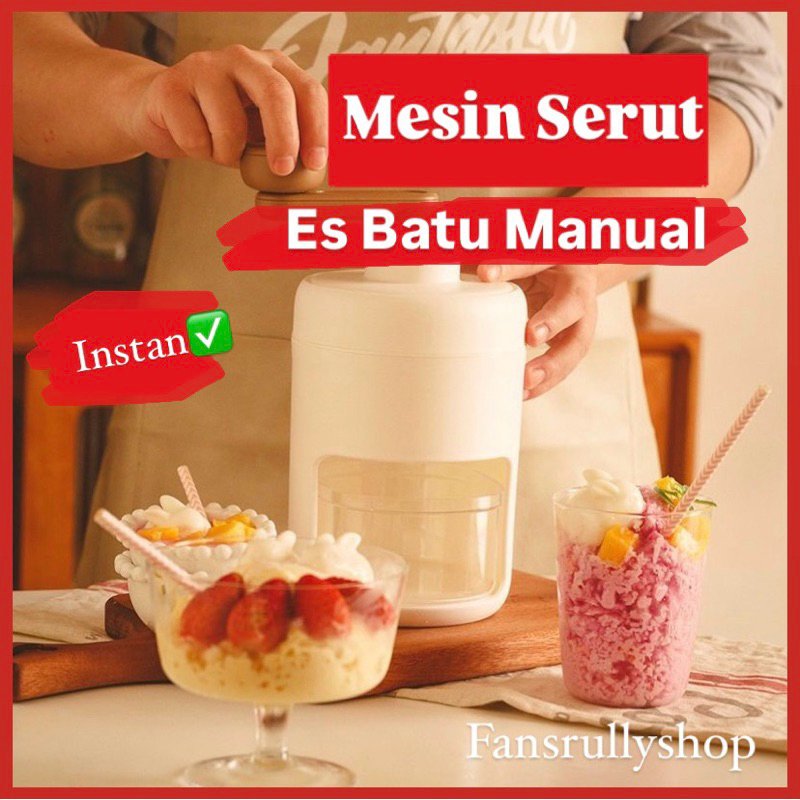 Jual Alat Serut Es Manual / Ice Shaver/ Ice Crusher Snow/ Mesin Serutan ...