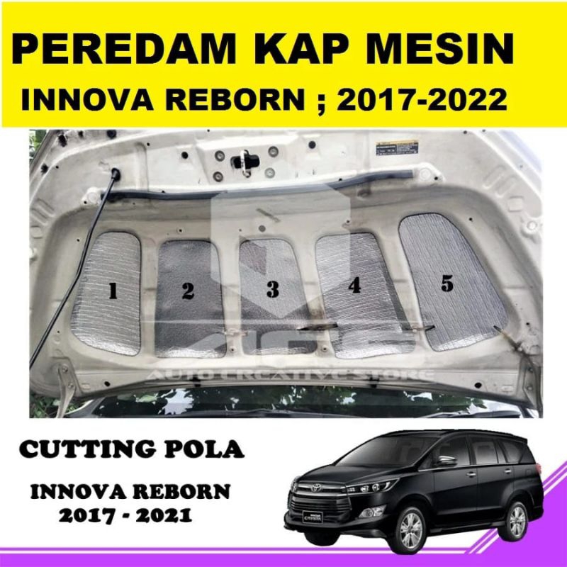 Jual Peredam panas Kap Mesin Mobil Toyota INNOVA REBORN 2017 - 2022 ...